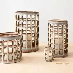 colosseo keramiska glasyr lyktor ljushållare