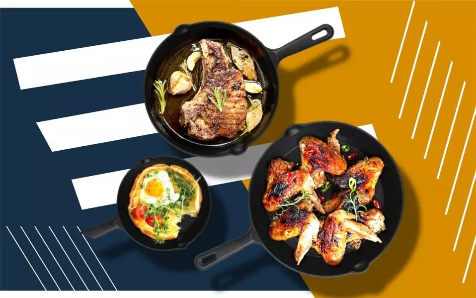 Utopiya jefa baƙin ƙarfe skillet set