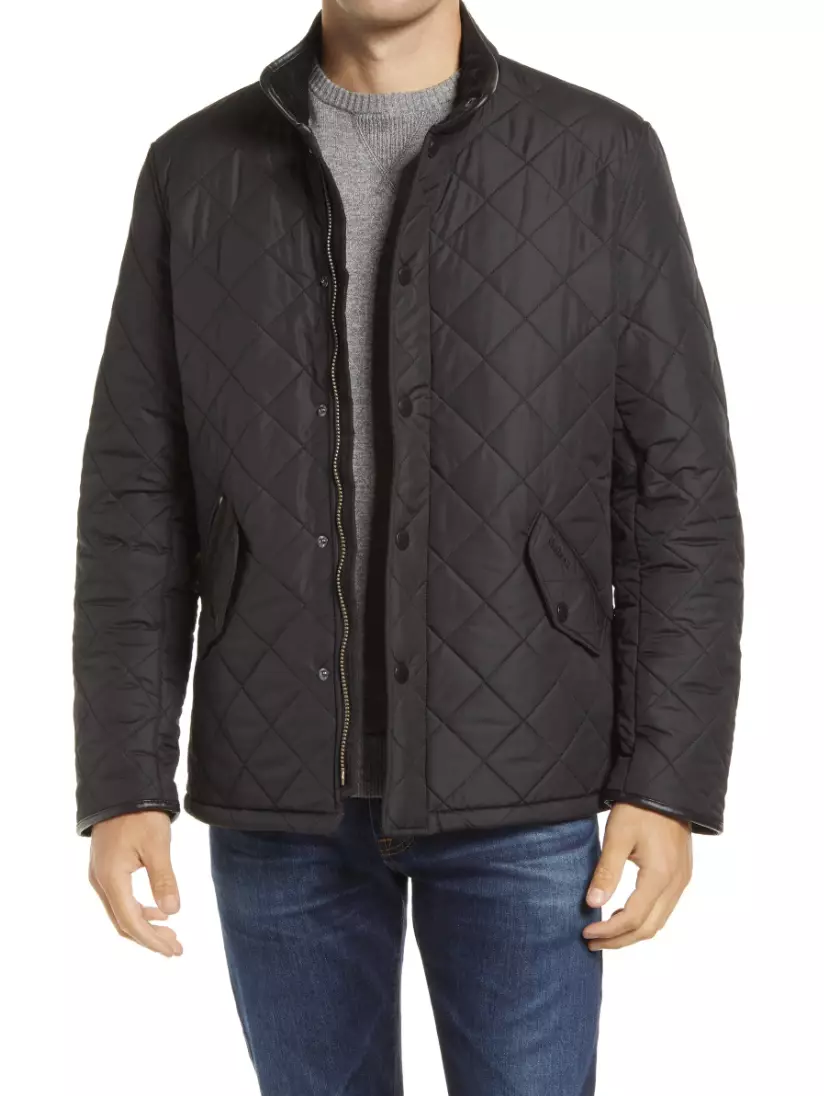 Jacket Barbour 'Powell' Regular Fit Quilted