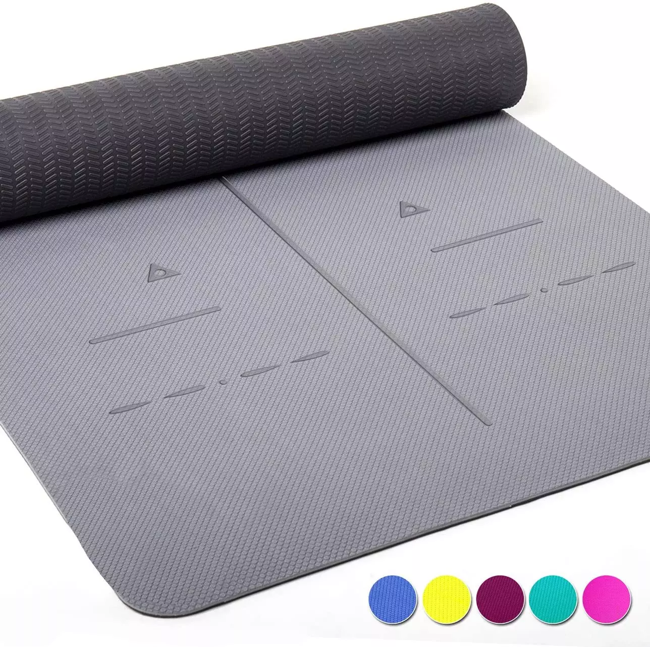 Healthoga екологічно чистий нековзний килимок для йоги з текстурованою нековзкою поверхнею