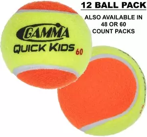 گاما سریع بچه های تمرین توپ های تنیس