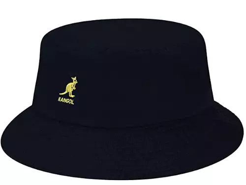 kangol black bucket hat