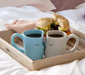 tazas de bicos día de San Valentín, agasallos para a moza