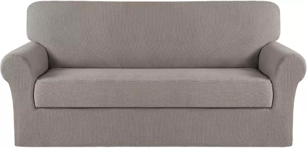 Turquoize Stretch Sofa Slipcover 2 Pieces Cover Cover Coup Cover for 3 Cushion Couch Couch Mobiliture Protector Cover
