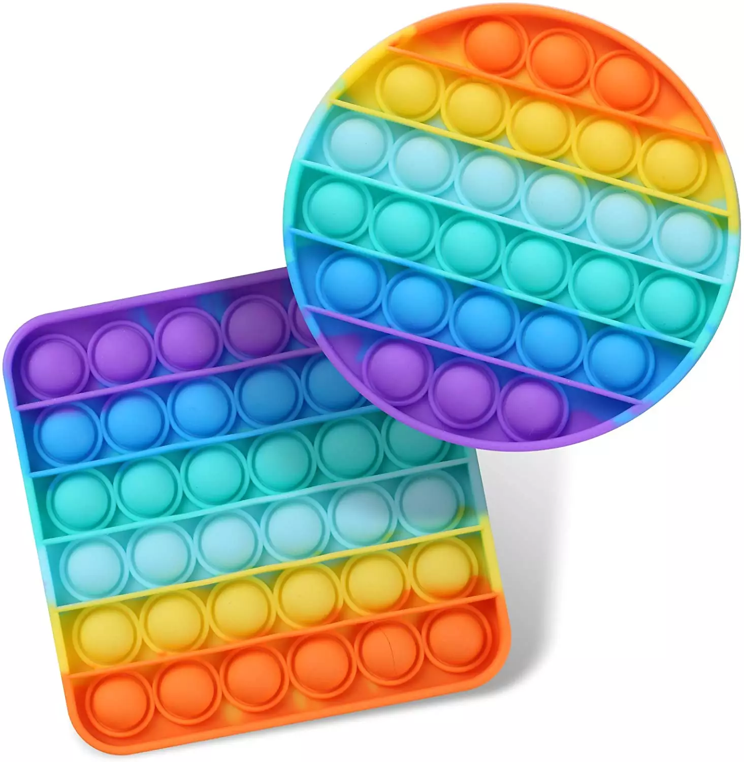 Rainbow fidget poppers