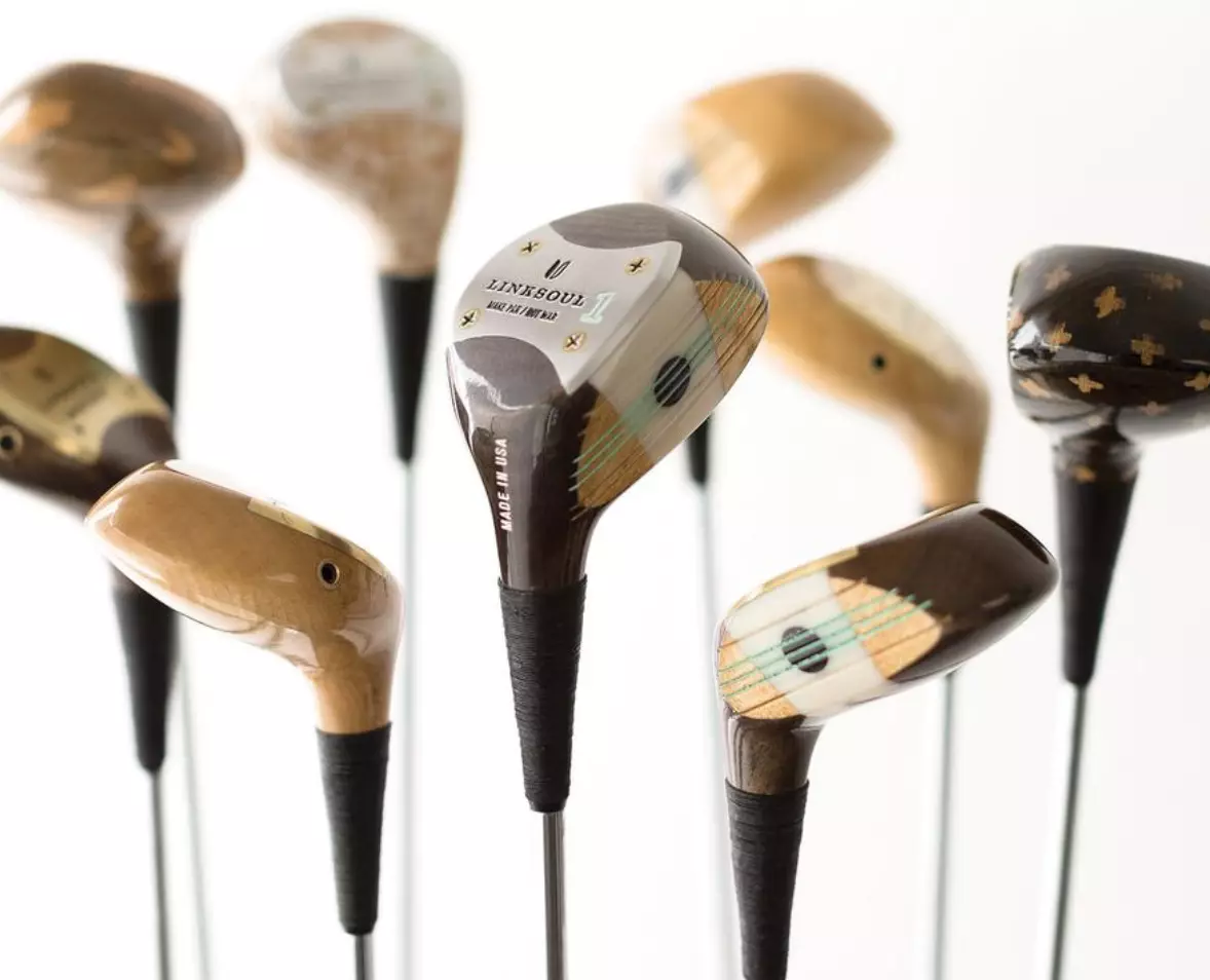 os mellores agasallos de golf: palos de madeira linksoul