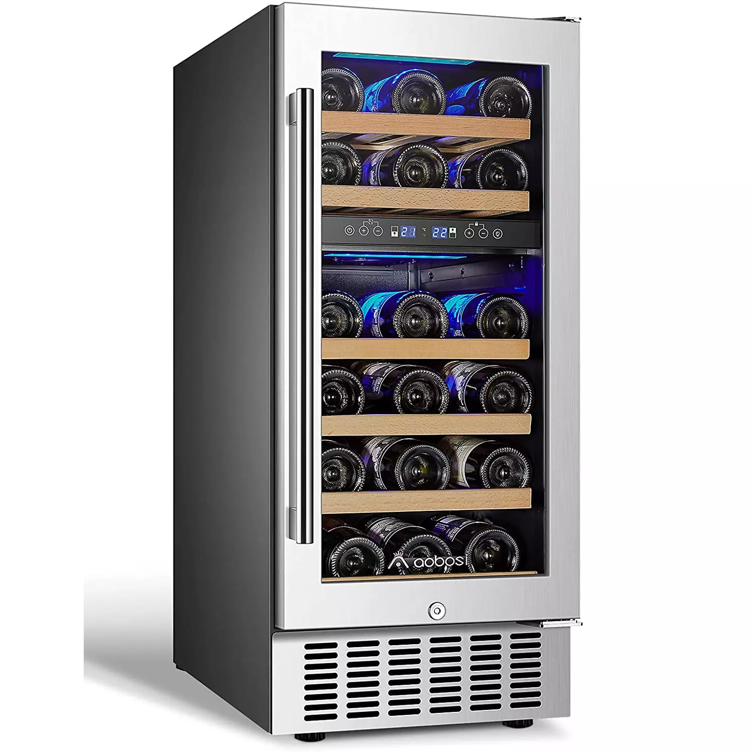 melhores refrigeradores de vinho, refrigerador de vinho AAOBOSI 15 polegadas