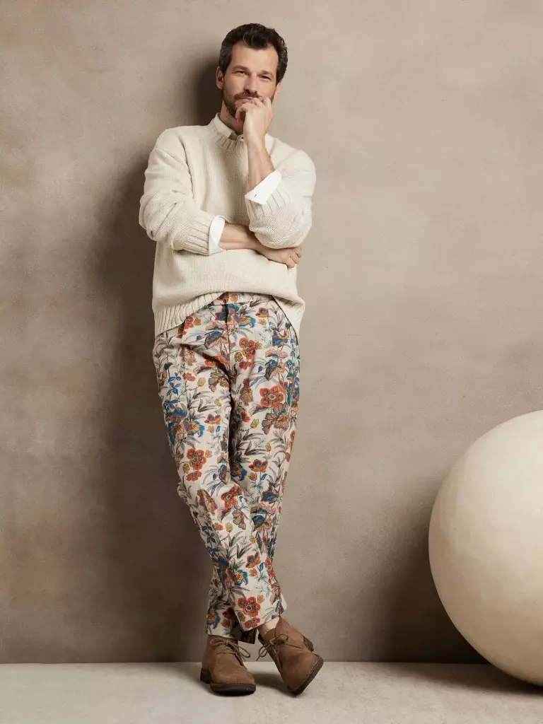 Pantaló floral jacobe, col·lecció de casaments d'estiu de Banana Republic