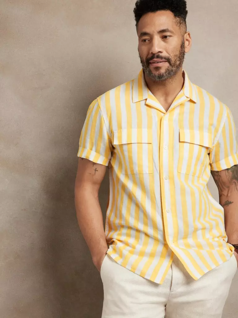 Banana republic stripe shirt