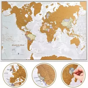 Maps International Scatch ကမ္ဘာ့ခရီးသွားမြေပုံ