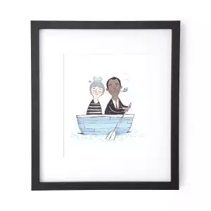 Custom Love Boat Portrait, nejlepší dárky pro páry