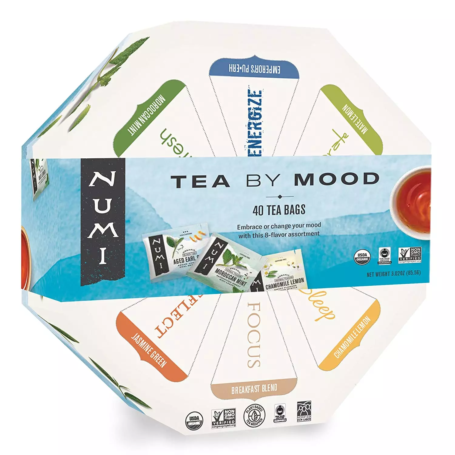 Numi Organic Tea By Mood -lahjasetti