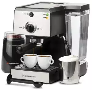 EspressoWorks 7-teilige All-in-One-Espressomaschine und Cappuccino-Zubereiter