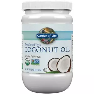 Lambun Rayuwa Organic Coconut oil, mafi kyawun kayan shafawa