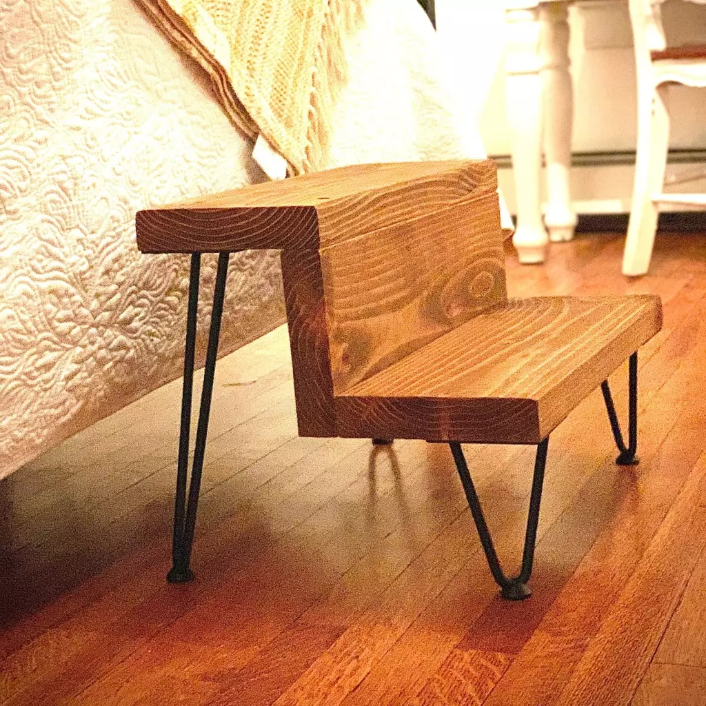 Reclaimed Industrial Modern Rustic Pet Step Stool, pinakamahusay na pet stools
