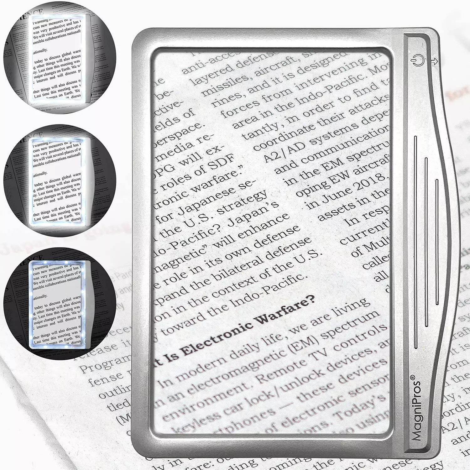 MagniPros 3x Large LED Page Magnifier