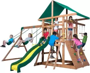 backyard discovery mount mckinley playground set, hevitra fanomezana ho an'ny fianakaviana