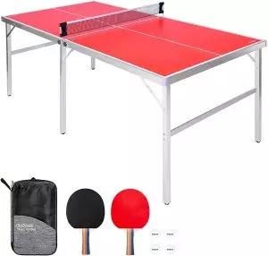 GoSports mitan-gwosè tab ping pong, lide kado fanmi