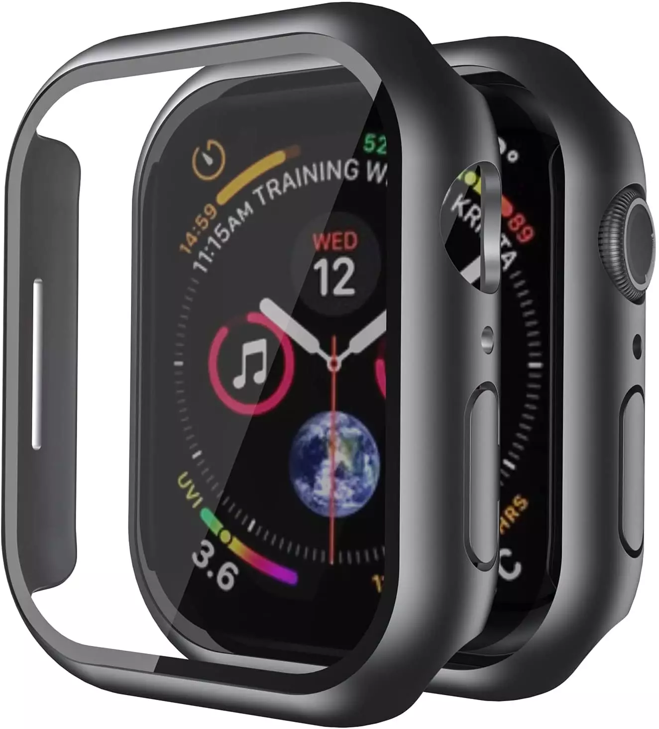Custodia protettiva per schermo in vetro temperato per Apple Watch sorridente; la migliore protezione per lo schermo di Apple Watch