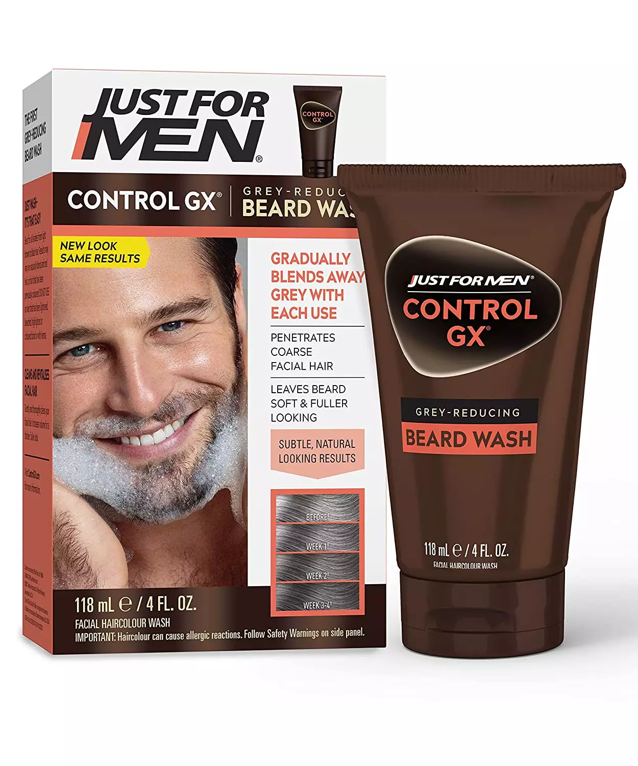 Само за мажи Контролирај го миењето за намалување на брадата GX сиво