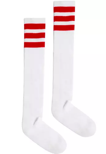 Cilûbergên Amerîkî Unisex Strip Knee-High Socks