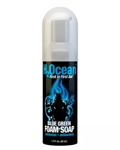 H2Ocean Blue Green Foam Soap, bedste sæber til tatoveringer