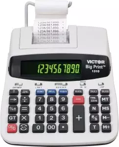 калкулатор за комерцијално печатење victor 1310 со големо печатење