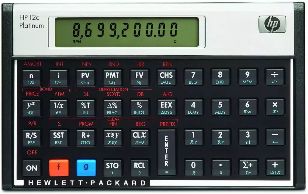 finančni kalkulator hp 12cp