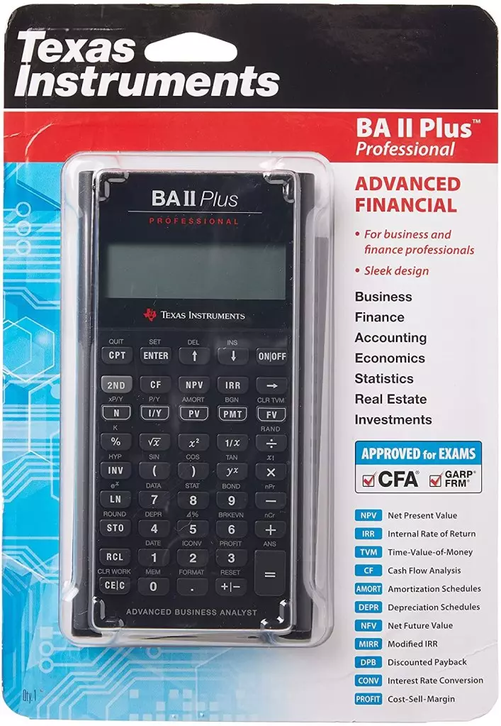 profesionalni finančni kalkulator texas instruments ba ii plus