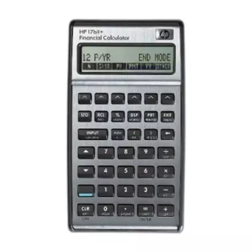 hp 17bii kalkulator keuangan perak
