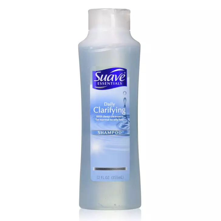 Suave Essentials Saben dina Clarifying Shampoo; sampo clarifying paling apik