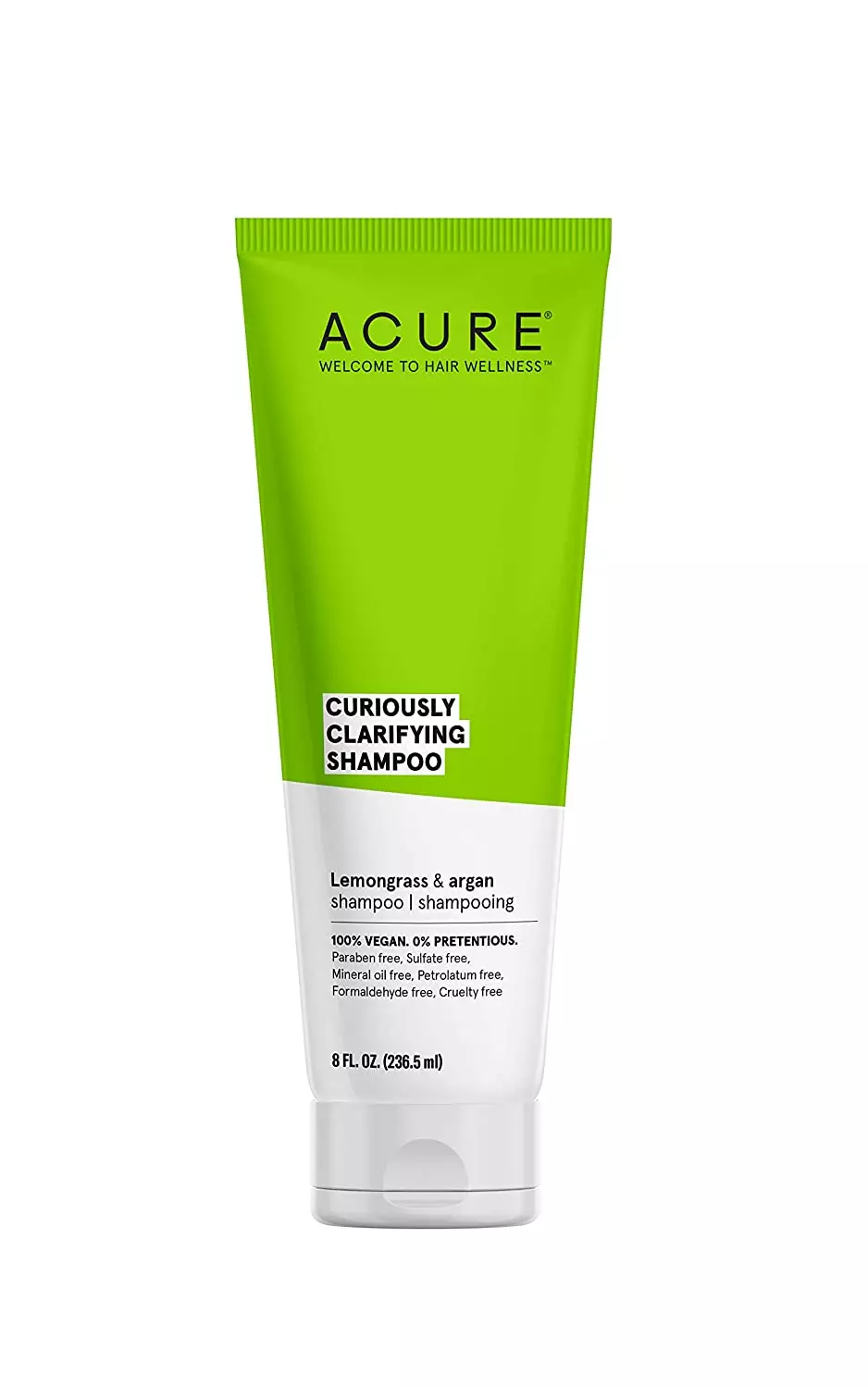 Acure Curiously Clarifying šampon; najboljši čistilni šampon