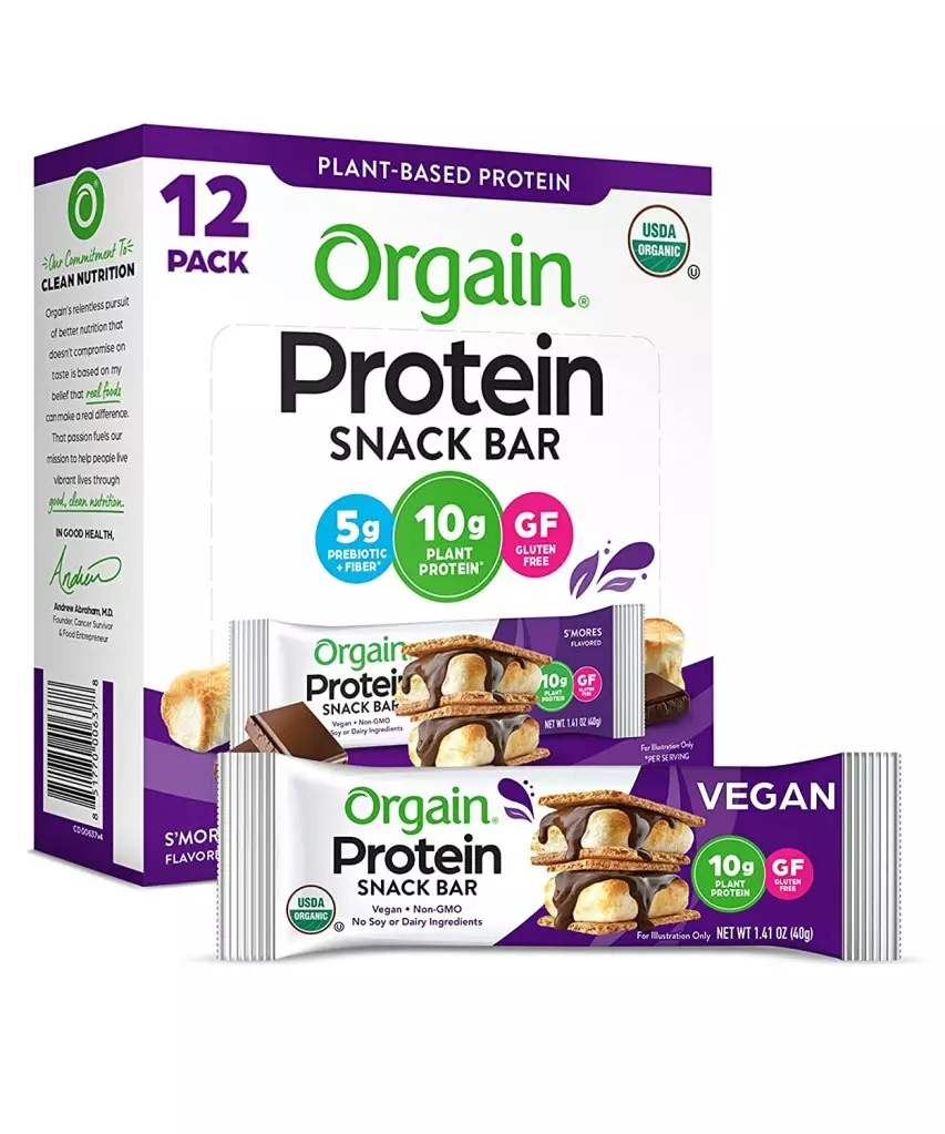 Orgain Organic Plant Ibbażat Proteina Bar