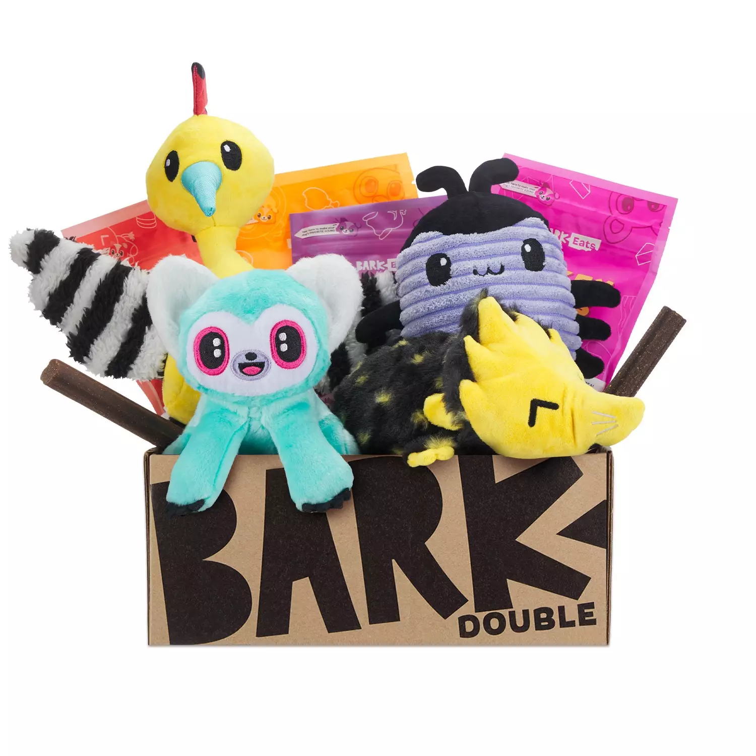 बार्कबॉक्स कुत्ते के खिलौने और व्यवहार बॉक्स