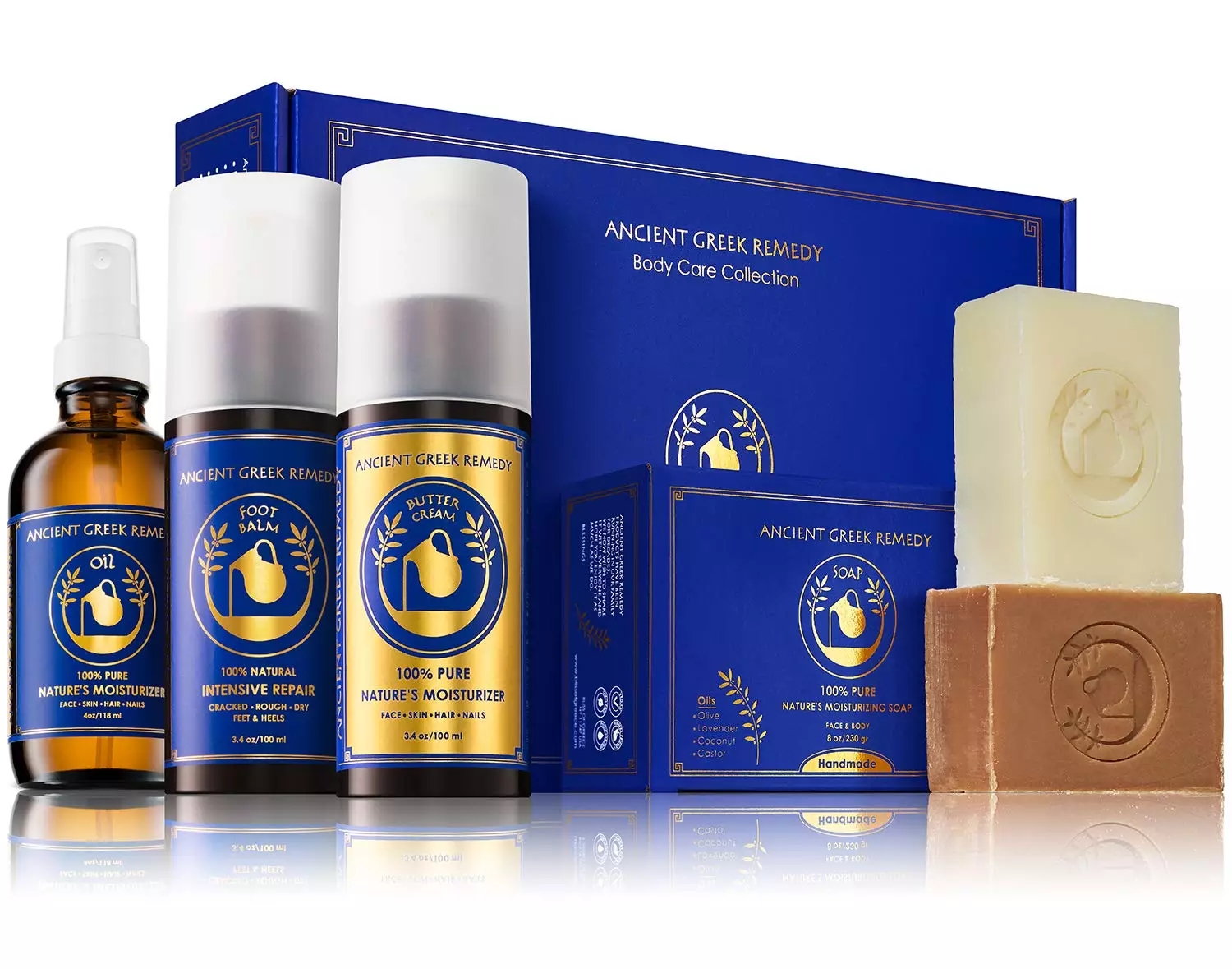 Alde Grykske Remedy Organic Spa Skincare Gift Set; skincare sets foar manlju