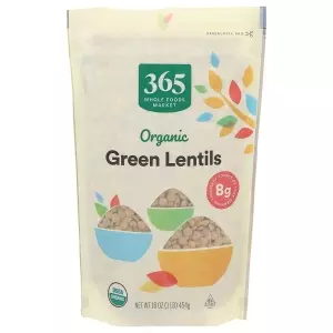 365 lentil hijau organik, alternatif daging