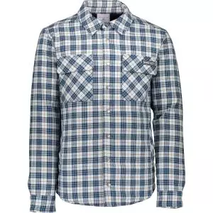 Blue Obermeyer flannel jaketi