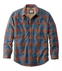 Саарал L.L. Bean Plaid Фланел хүрэм