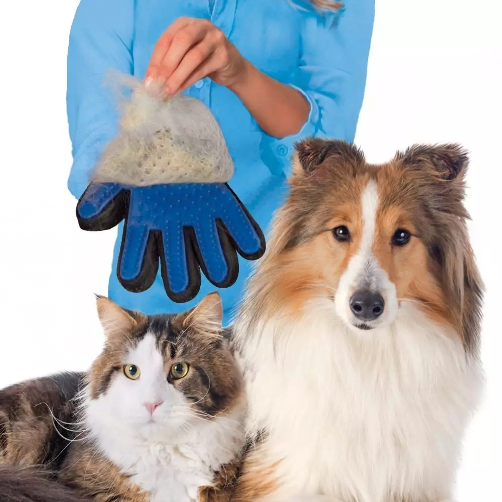 Irrota lemmikkisi hoitoon liittyvät kivut True Touch Deshedding Glove -käsineellä