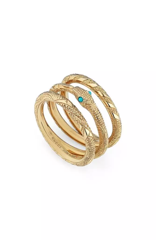 ouroboros stacking rings gucci