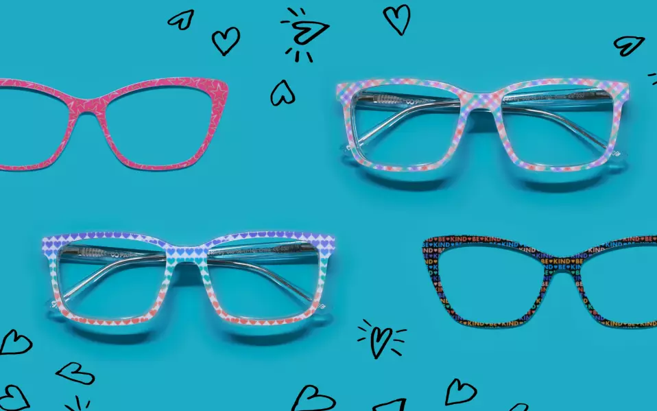 Poriniai akiniai-ir-Born-This-Way-Foundation-akinių kolekcija