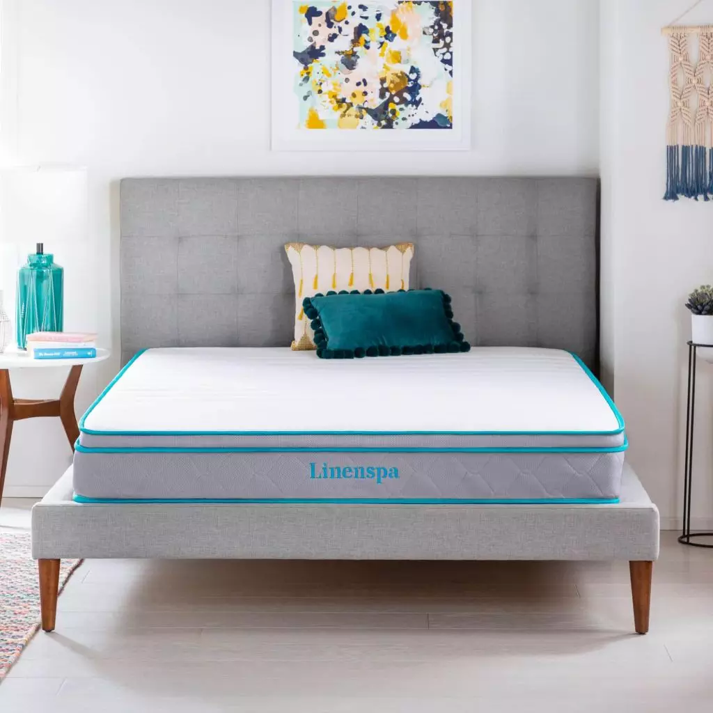 LinenSpa AlwaysCool hibriede matras, slaapkamer opknapping