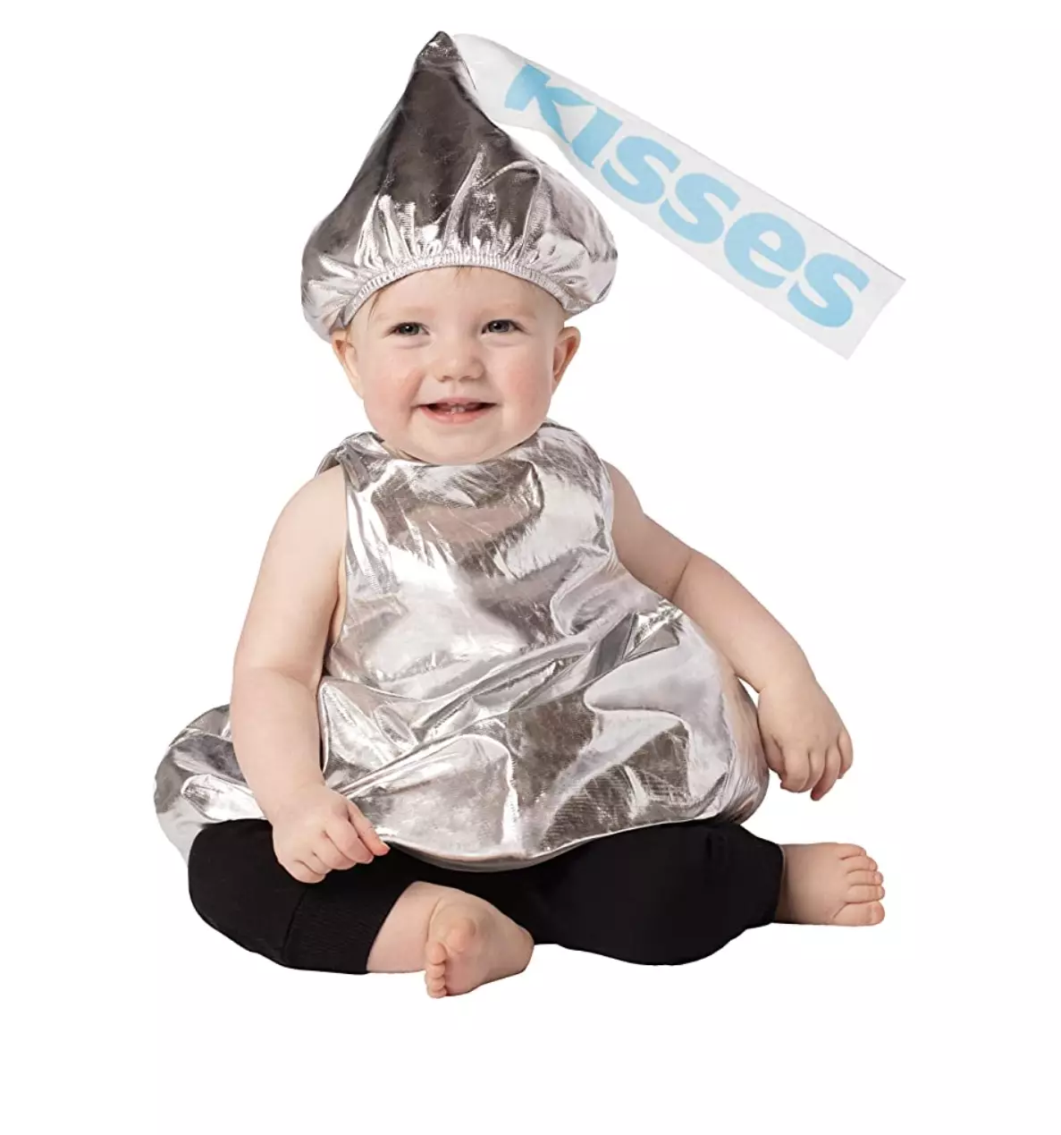 Bébé dans un costume de baiser de Hershey