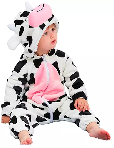 Costume de vache pour bébé unisexe Aablexema, meilleurs costumes d'Halloween pour bébé