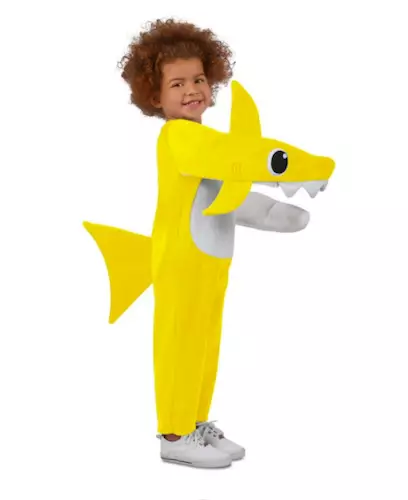 Child Chompin' Baby Shark Costume With Sound Chip, bedste baby halloween kostumer