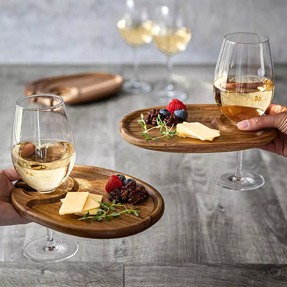 Toscana Wine Glass Appetizer Plates