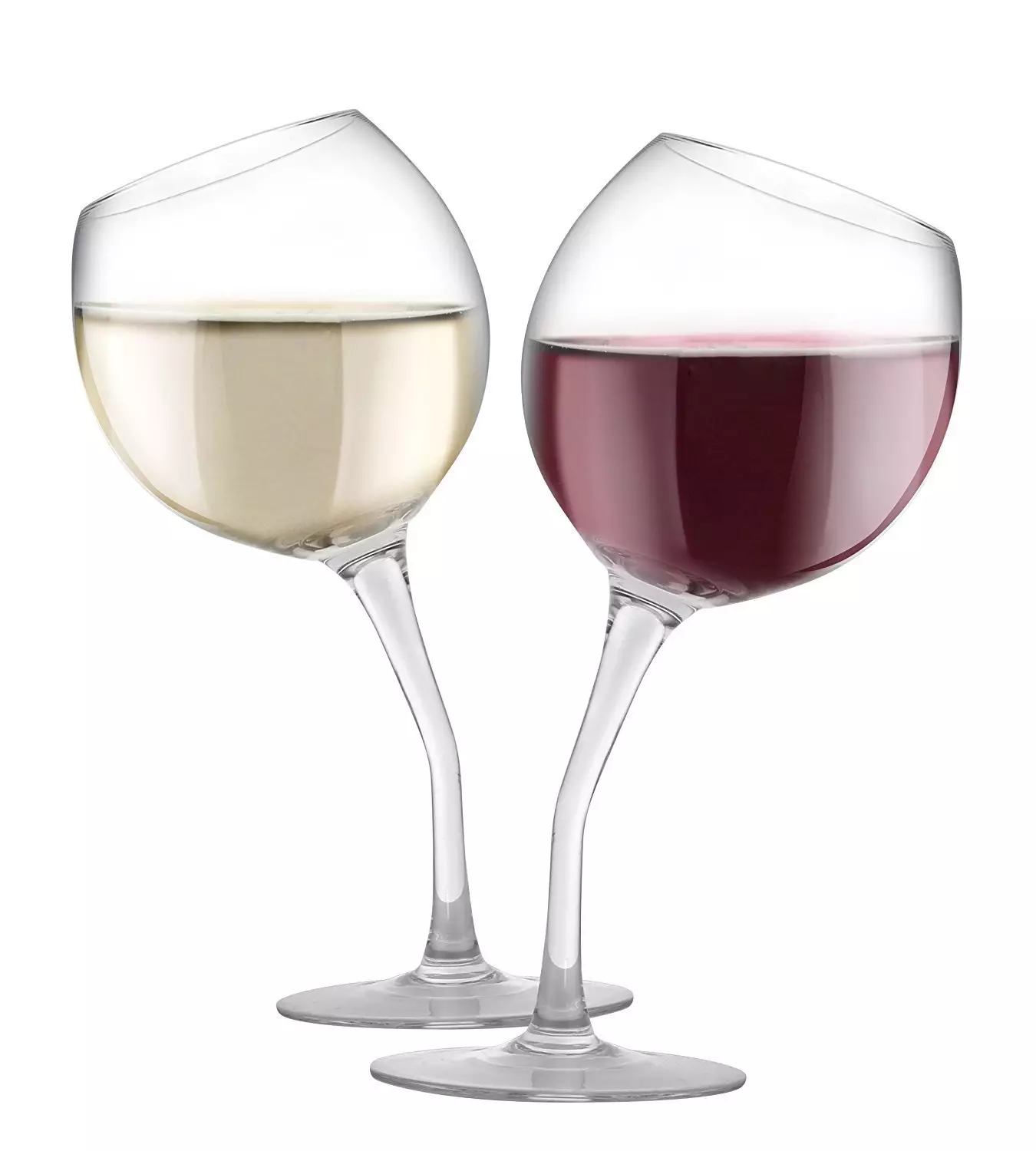 подаръци за любителите на виното КОВОТ комплект наклонени чаши за вино