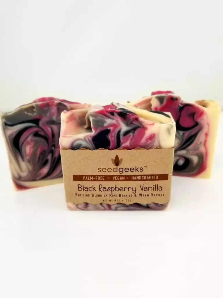 Black Raspberry Vanilla Soap avy amin'ny Seed Geeks