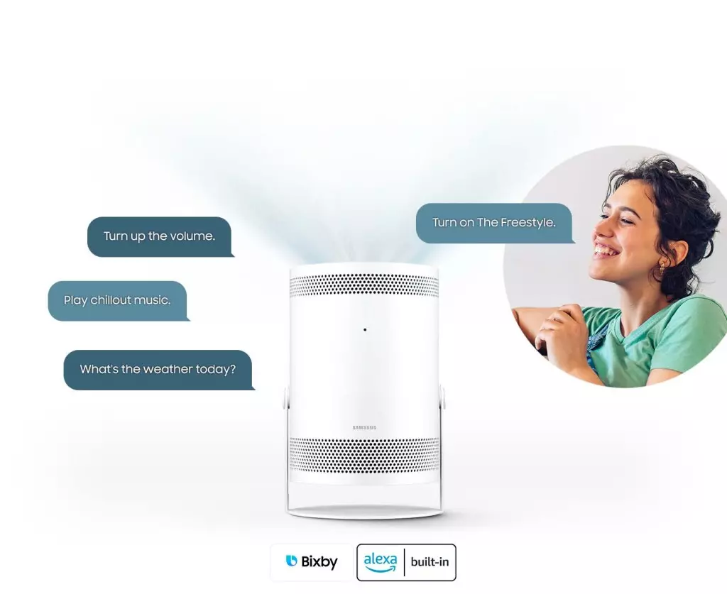Alexa と Bixby を搭載した Samsung Freestyle