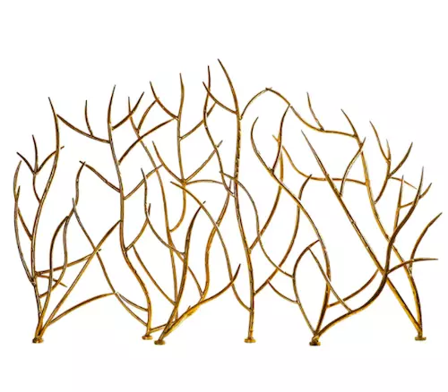 Uttermost 18796 Gold Branches Paravan decorativ pentru șemineu